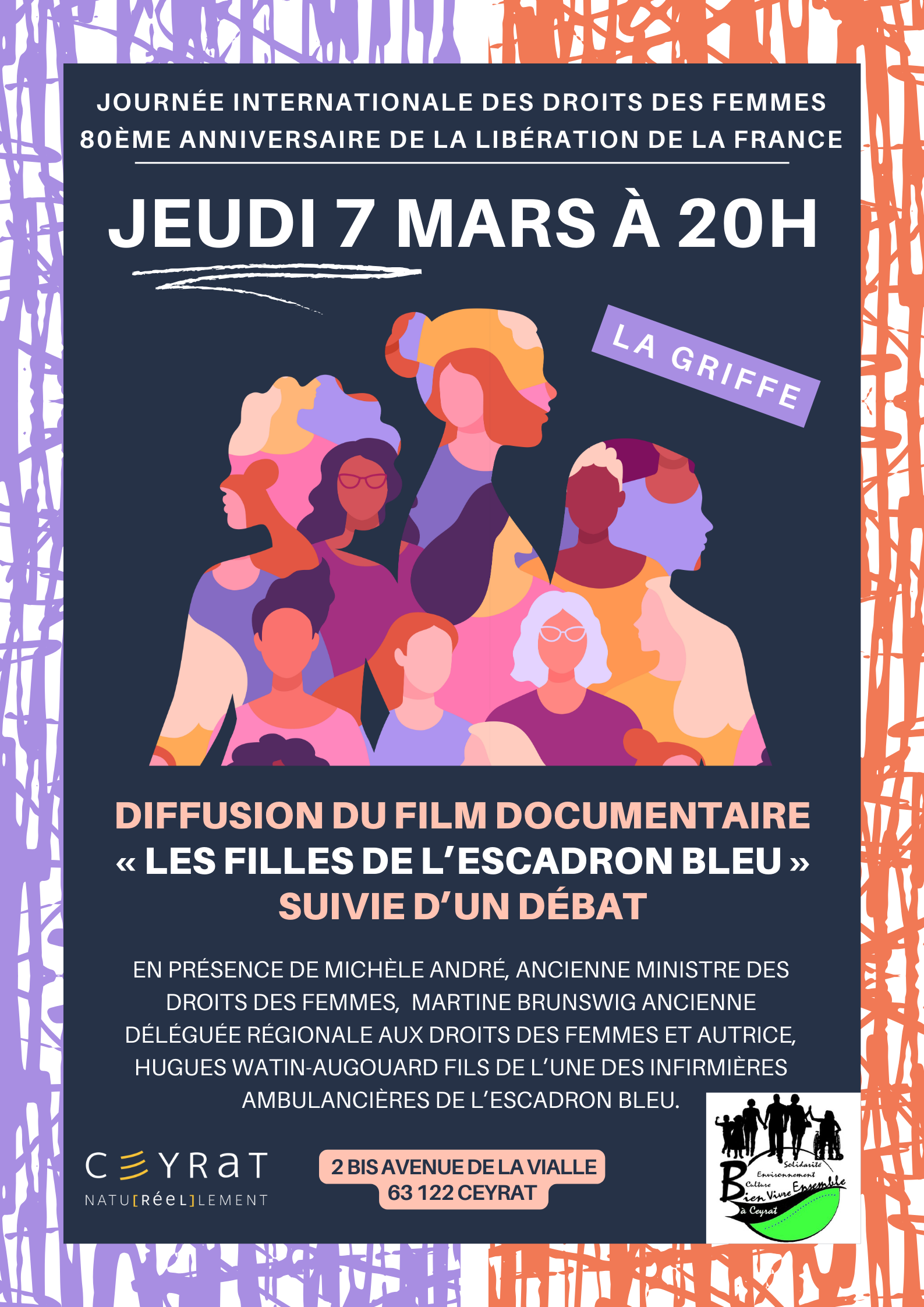 Diffusion du film « Les filles de l’escadron bleu » suivi d’un débat ...